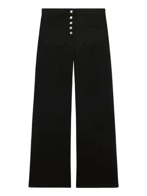 COURREGES Low-rise Wide-leg Jeans - Black