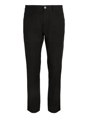 Giorgio Armani Stretch-cotton Chinos - Black