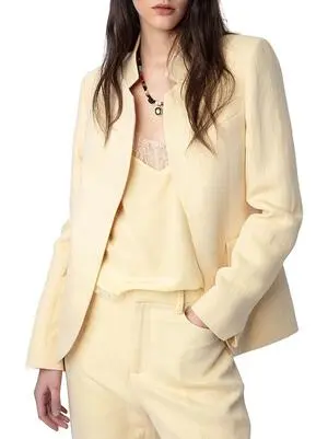 Zadig&Voltaire Very Lin Blazer With Stand Collar - Cedra