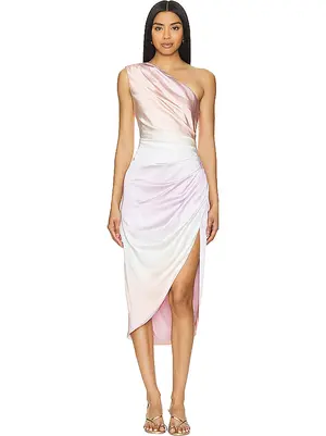 ELLIATT Munich One-shoulder Dress - Pastel Ombre