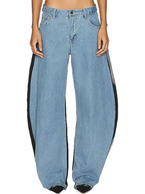 Lioness Horseshoe Jeans - Split Blue