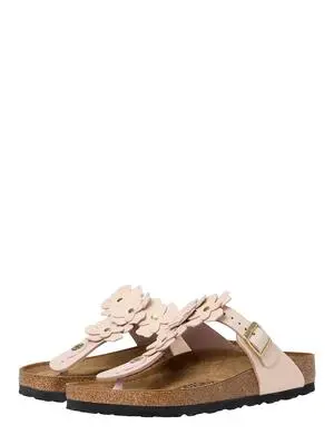 BIRKENSTOCK Birkenstock Gizeh Floral Embellished Thong Sandals Light Rose