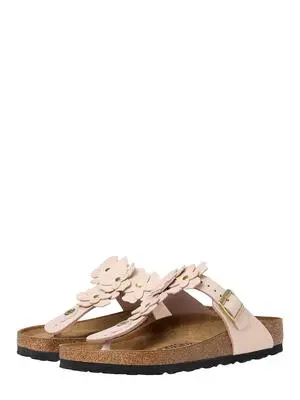 BIRKENSTOCK Gizeh Floral Sandals With Adjustable Buckle - Pink
