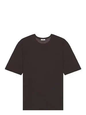 Saint Laurent T-shirt Loose In Black - Cacao