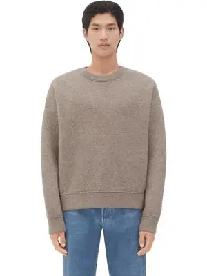 BOTTEGA  VENETA Bottega Veneta Compact Cashmere Jumper - Riverbed Melange