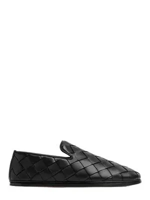 BOTTEGA  VENETA Bottega Veneta Padded Intrecciato Leather Slipper - Black