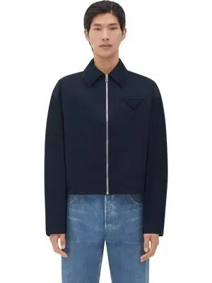 BOTTEGA  VENETA Bottega Veneta Kimono Tech Nylon Jacket - Dark Navy