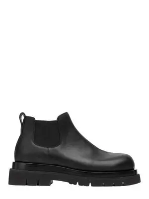 BOTTEGA  VENETA Lug Chelsea Ankle Boots - Black