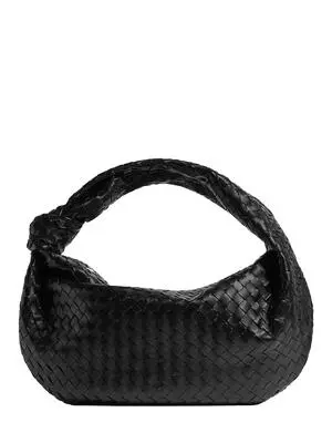 Bottega Veneta Medium Jodie Intrecciato Shoulder Bag Nero