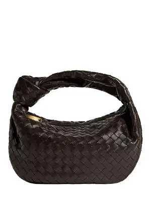 BOTTEGA  VENETA Small Jodie Intrecciato Shoulder Bag - Fondant