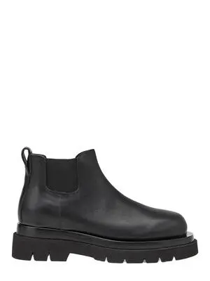 BOTTEGA  VENETA Lug Chelsea Ankle Boot - Black