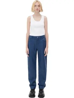BOTTEGA  VENETA Bottega Veneta Intrecciato Leather Straight Pants - Cruise