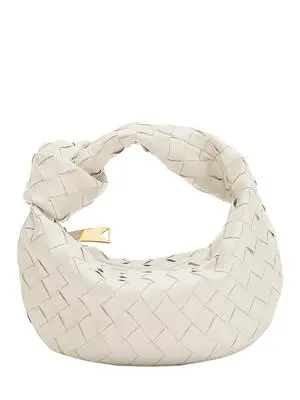 BOTTEGA  VENETA Mini Jodie Top Handle Bag - Chalk