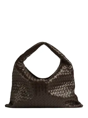 Bottega Veneta Large Intrecciato Leather Hop Shoulder Bag - Fondant