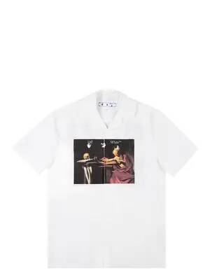 Off-White Caravaggio Bowling Shirt /red - White