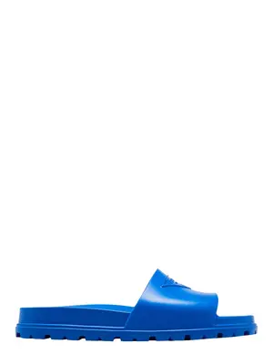 Prada Rubber Slides - Blue