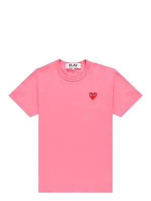 Play Comme Des Garcon Mini Heart Solid Tee - Pink