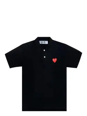 Play Comme Des Garcon Polo Shirt - Black