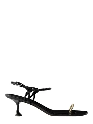 PROENZA SCHOULER Proenza Schouler Twisted Glossed-Leather Sandals