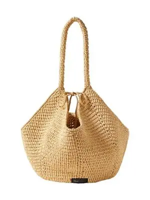KHAITE KHAITE Lotus Medium Raffia Tote