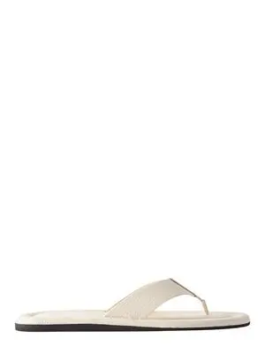 PROENZA SCHOULER Proenza Schouler Cooper Textured-leather Flip Flops