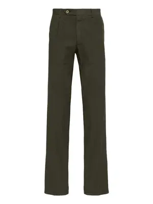 ROTA Striped Seersucker Trousers - Green