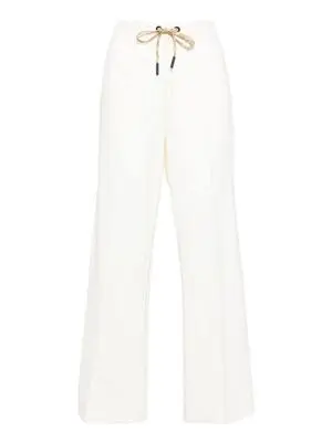 Moncler Elasticated Waist Cotton Track Pants - Neutrals