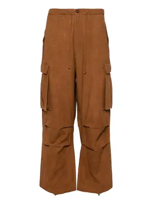STORY MFG. Organic Cotton Cargo Trousers - Brown