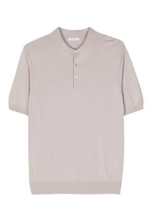 Boglioli Fine-knit Polo Shirt - Neutrals