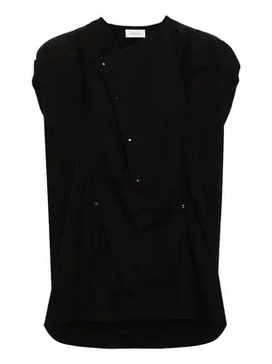 LEMAIRE Panelled Sleeveless Blouse - Black