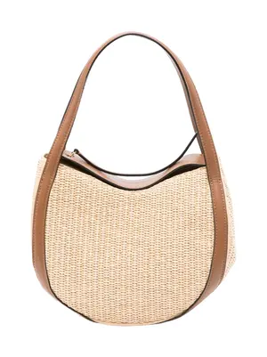 WANDLER Lin Straw Mini Bag - Neutrals