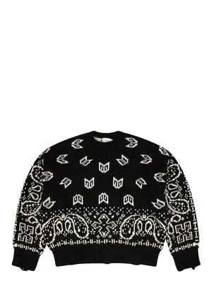 Rhude Bandana-print Jumper - Black