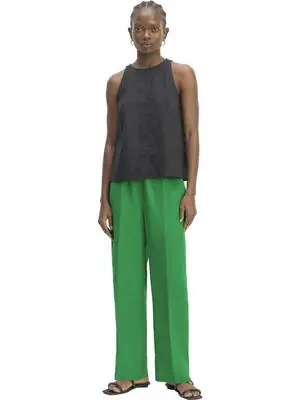 Everlane Linen Easy Pant Grass Green