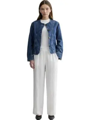 Everlane Linen Easy Pant - White