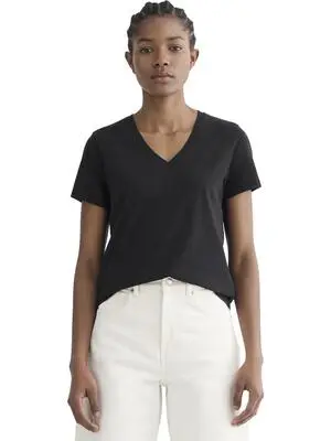 Everlane Slim V-neck T-shirt - Black