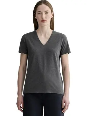 Everlane Slim V-neck T-shirt - Heathered Soot