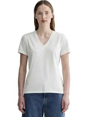 Everlane Slim V-neck T-shirt - White