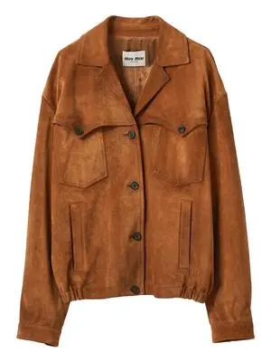 Miu Miu Suede Jacket - Cinnamon