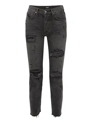 GRLFRND GRLFRND High-Rise Slim-Leg Jeans