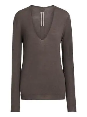 Rick Owens Wool Sweater Taupe