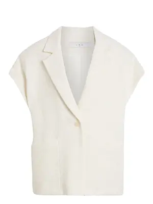 IRO PARIS IRO Uvani Linen-Blend Tweed Jacket Ecru