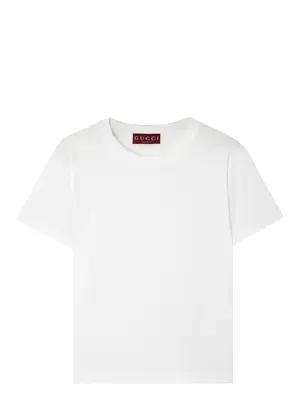 Gucci Logo-embroidered T-shirt - White