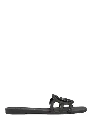 Gucci Interlocking G Slide Sandal - Black