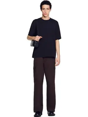 Sandro Oversized T-shirt - Black