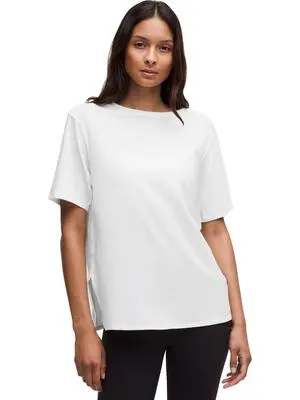 Lululemon Relaxed-fit Boatneck T-shirt - White