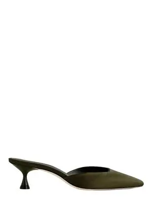 REFORMATION Reformation Daniela Kitten Mule Pickle Satin