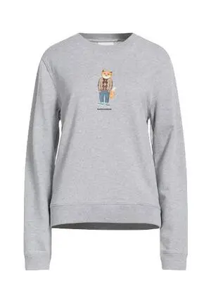 Maison Kitsuné Sweatshirt In Light Cotton - Grey