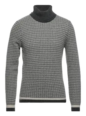 BROOKSFIELD Turtleneck Knit Top - Grey