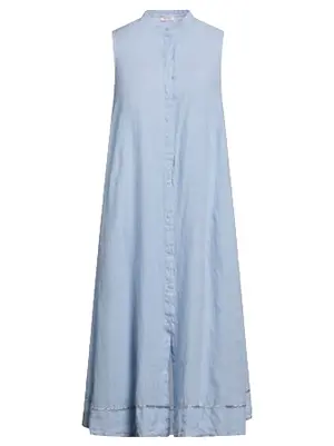 Rossopuro Midi Shirt Dress - Blue