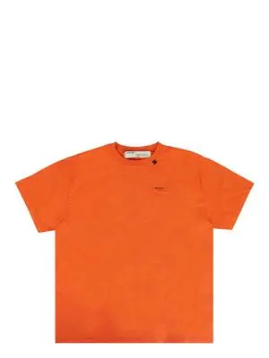 Off-White Abstract Arrows Short Sleeve Over Tee - Orange